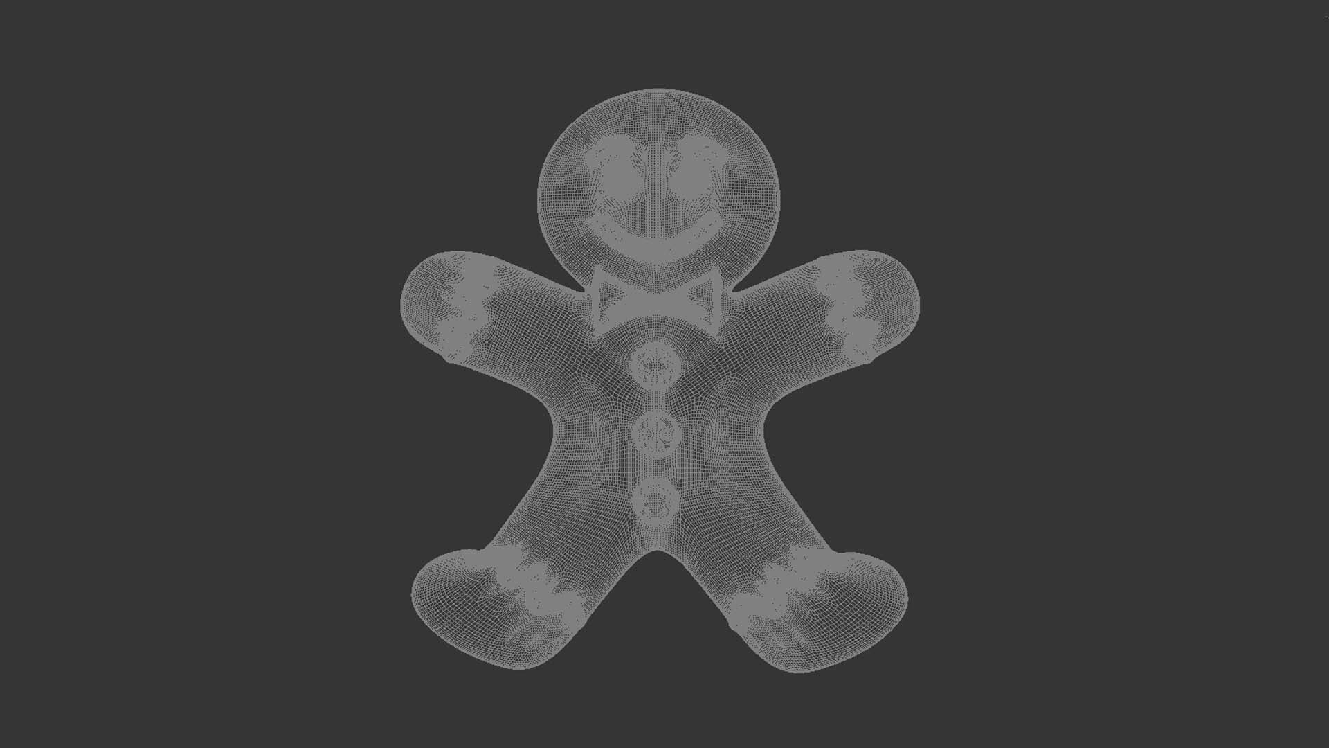 Gingerbread Man 3D Model - TurboSquid 2156457
