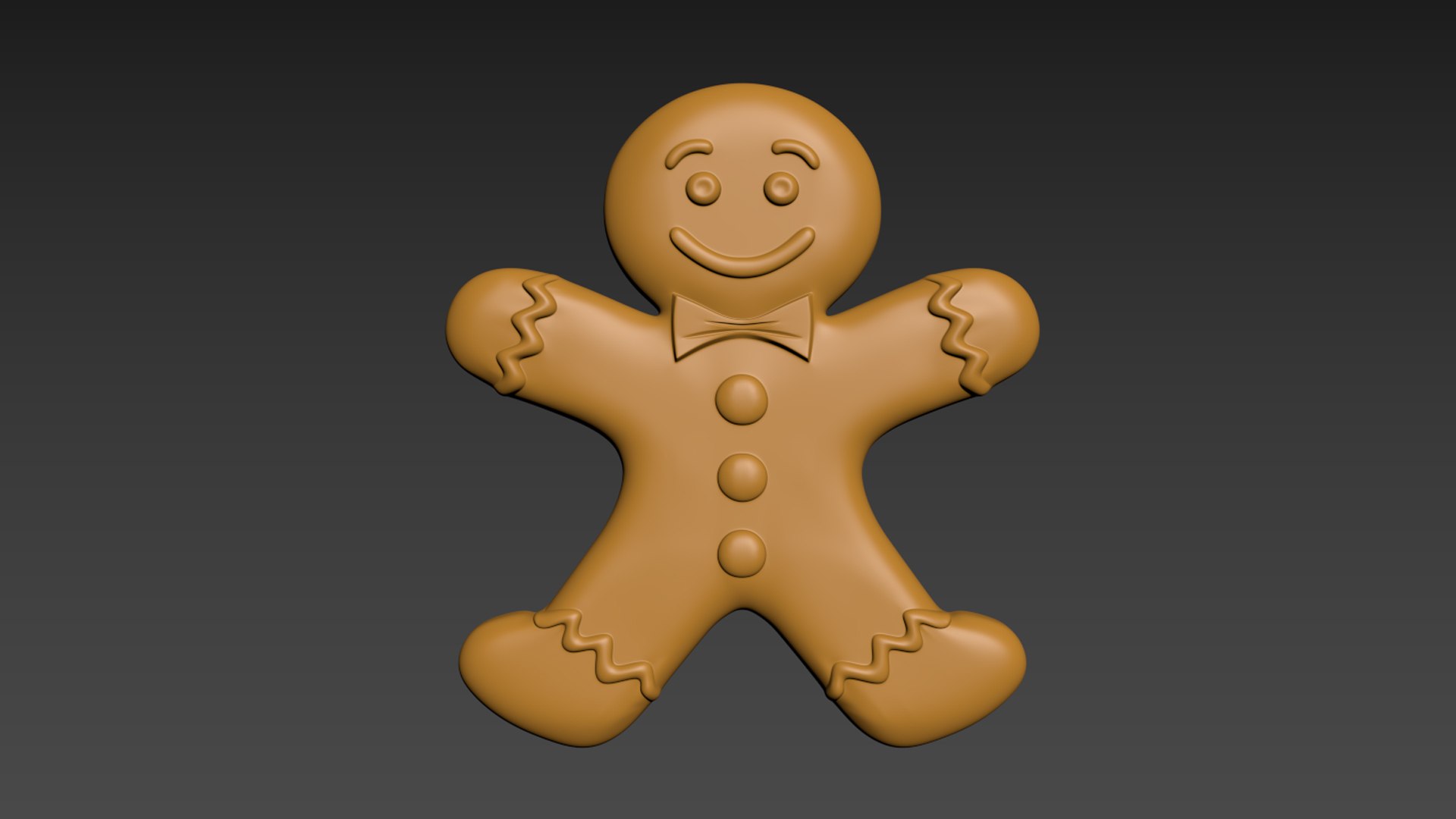 Gingerbread Man 3D Model - TurboSquid 2156457