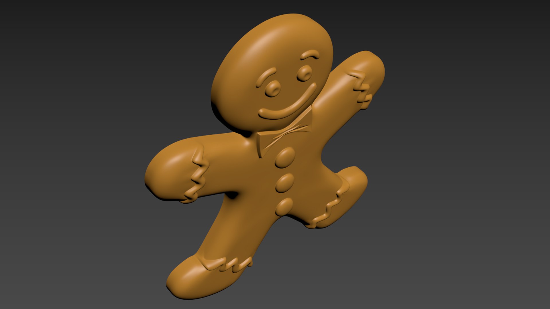 Gingerbread Man 3D Model - TurboSquid 2156457