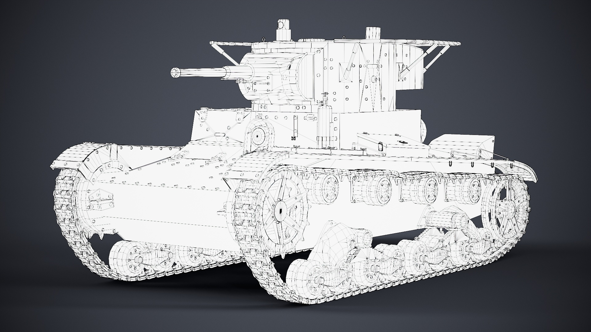 3D T26 Tank Gameready - TurboSquid 2141074