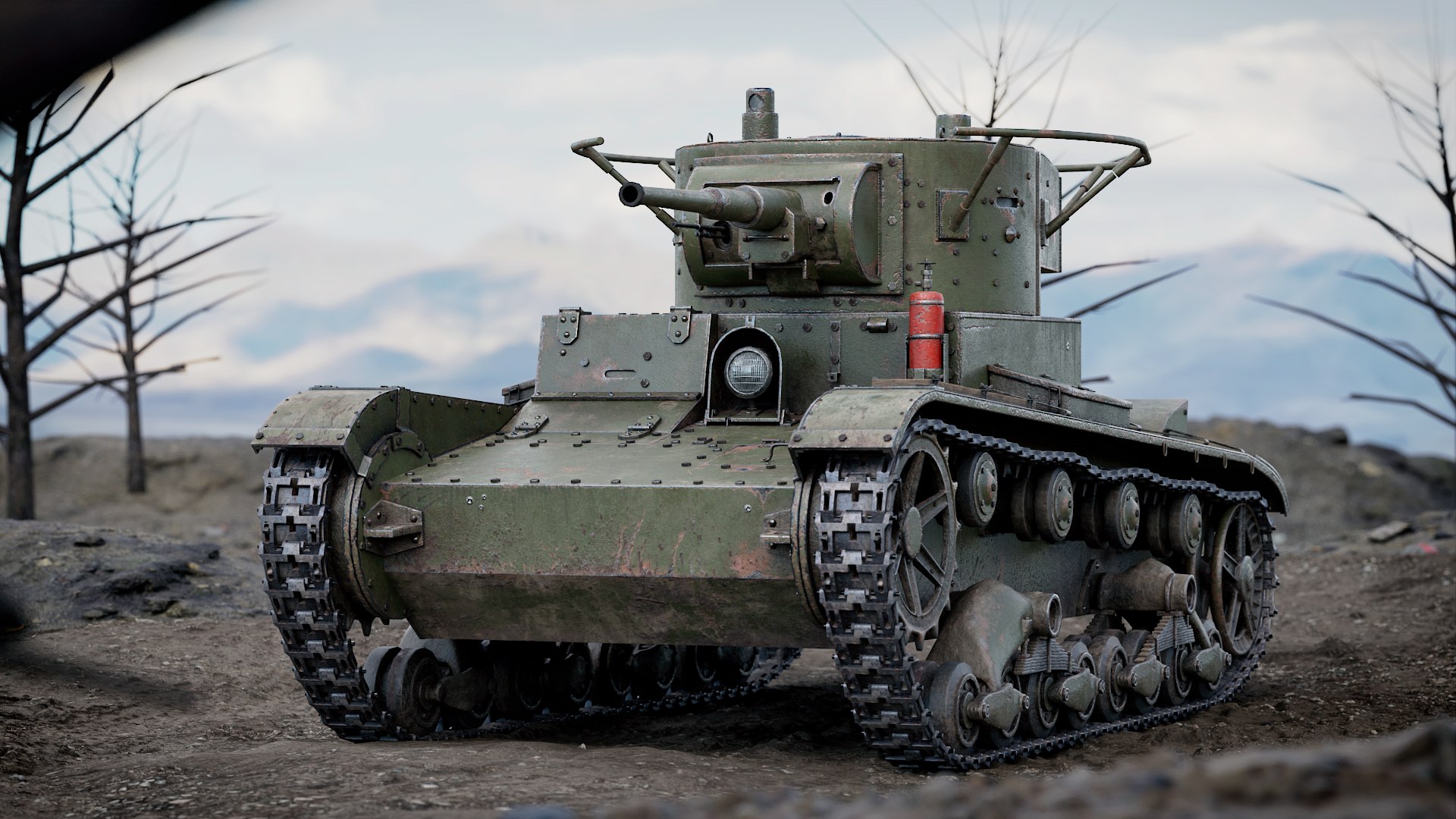 3D T26 Tank Gameready - TurboSquid 2141074