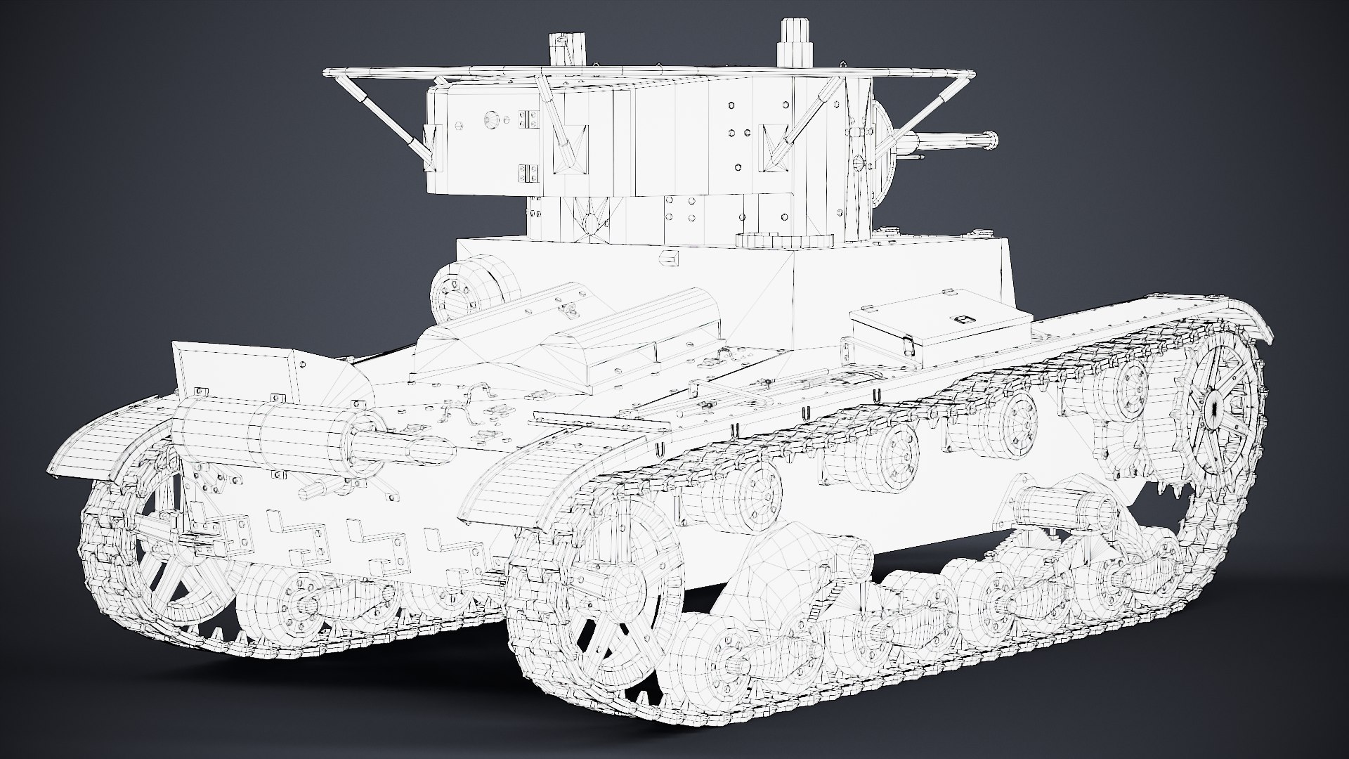 3D T26 Tank Gameready - TurboSquid 2141074