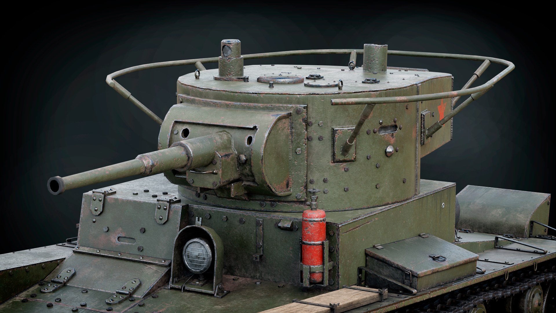 3D T26 Tank Gameready - TurboSquid 2141074