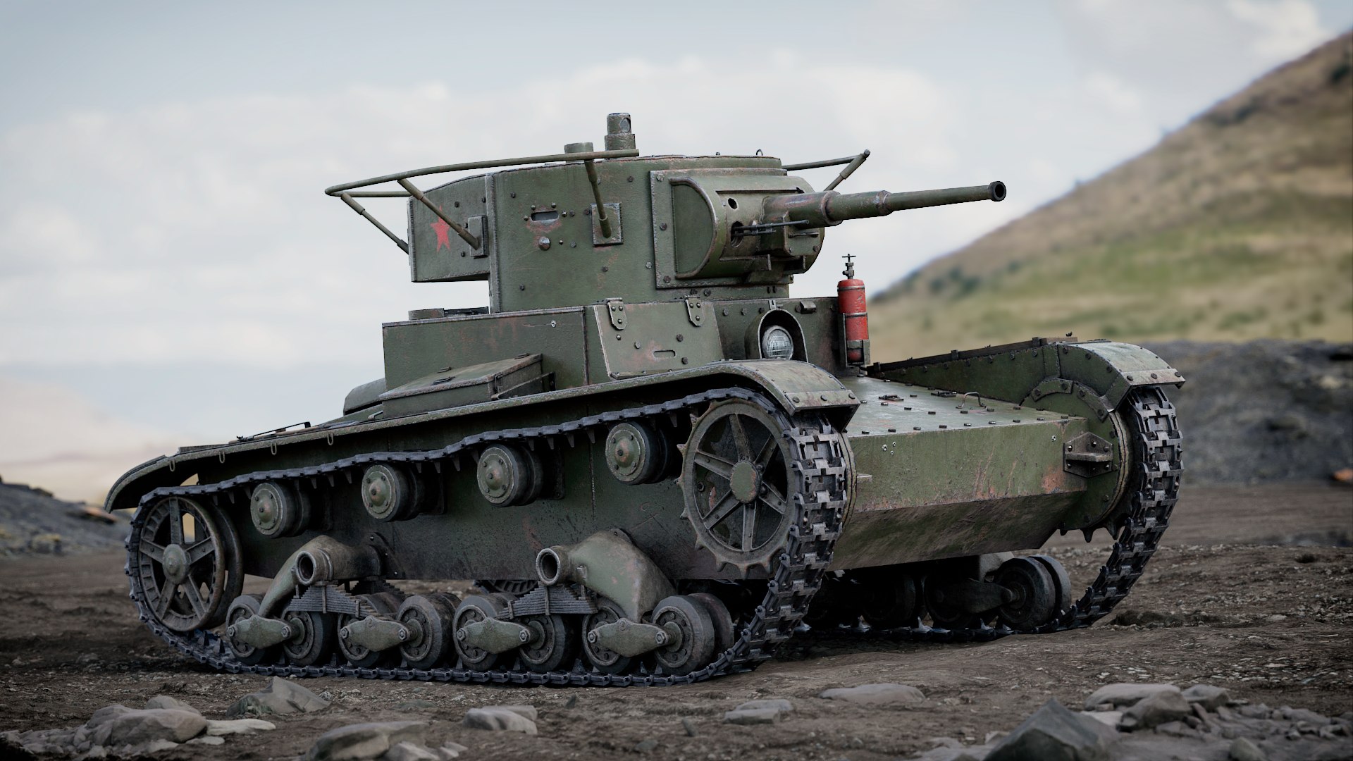 3D T26 Tank Gameready - TurboSquid 2141074