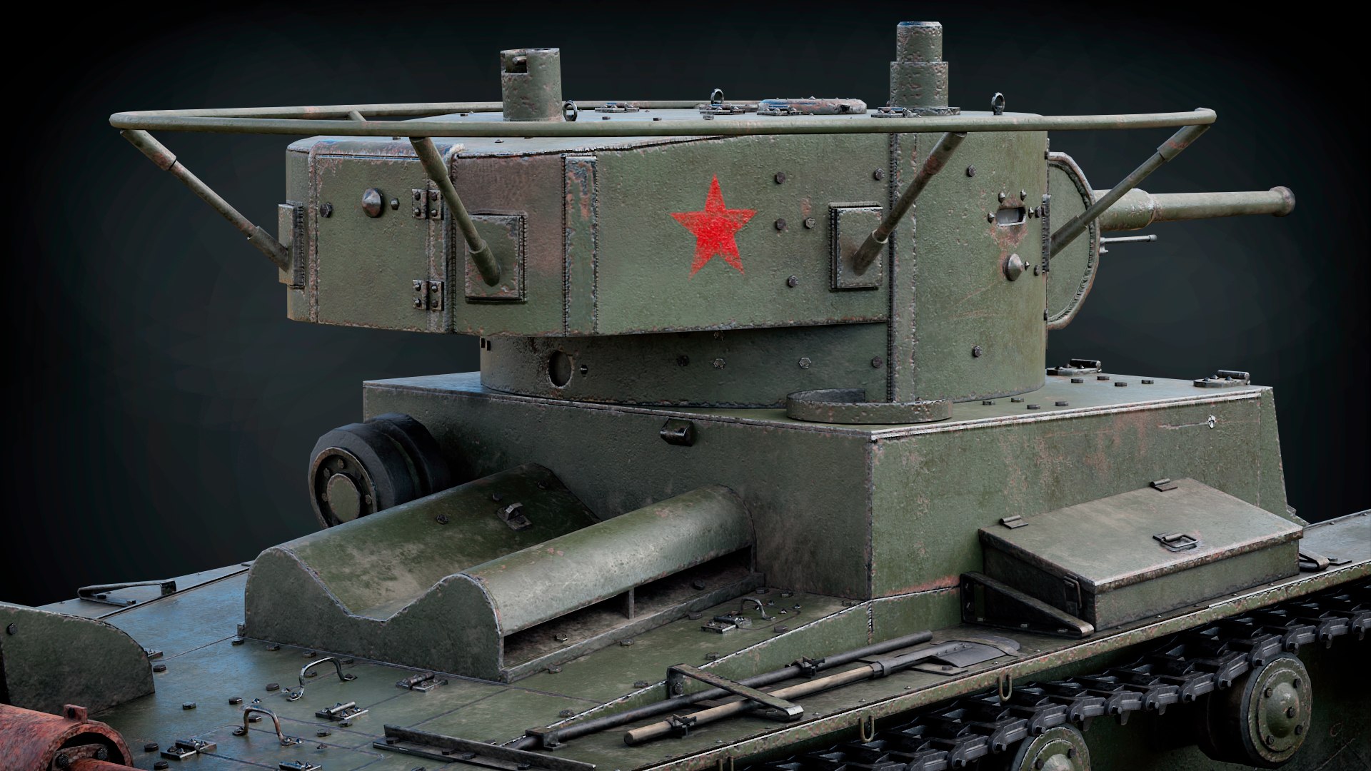 3D T26 Tank Gameready - TurboSquid 2141074