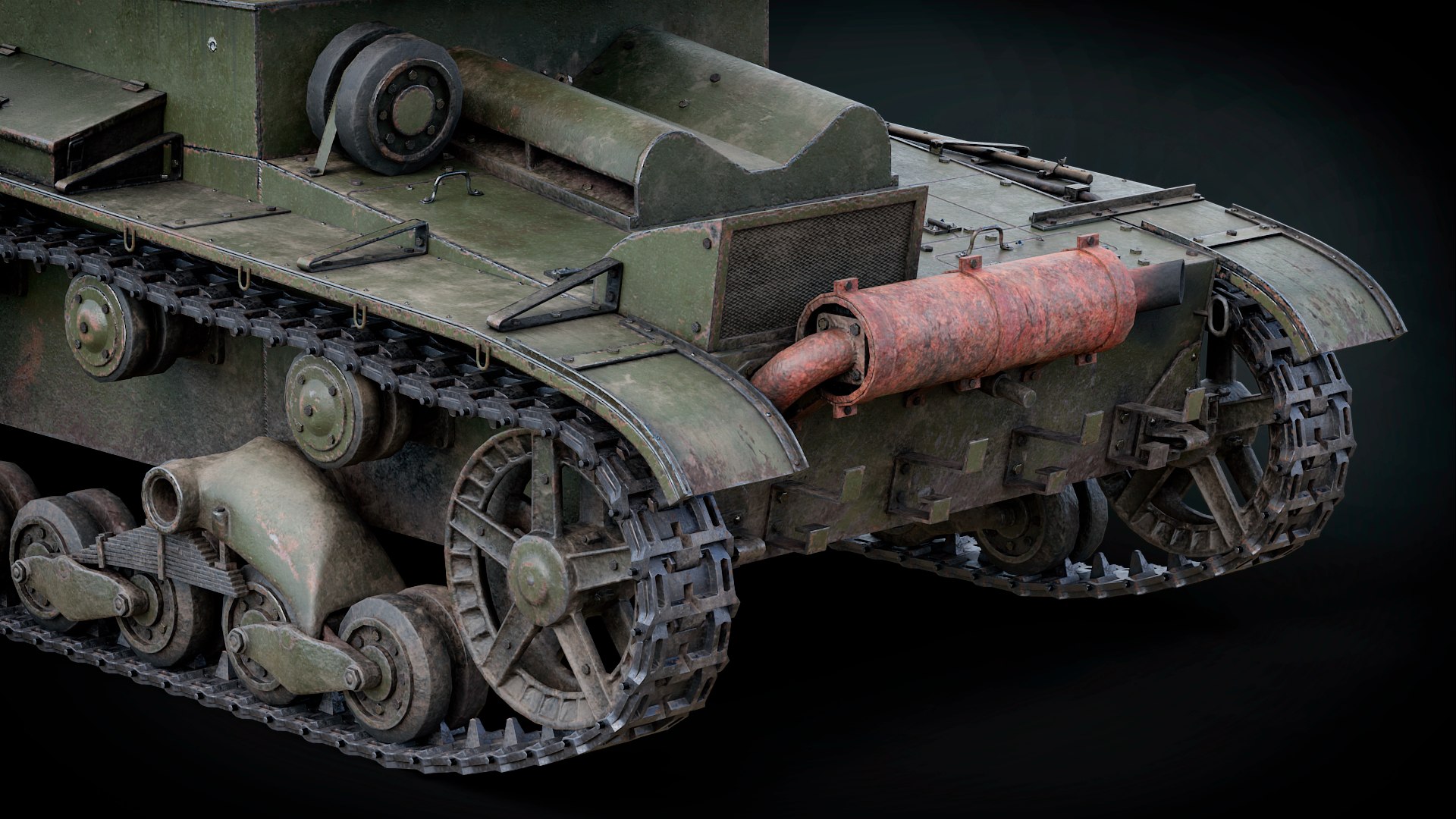 3D T26 Tank Gameready - TurboSquid 2141074