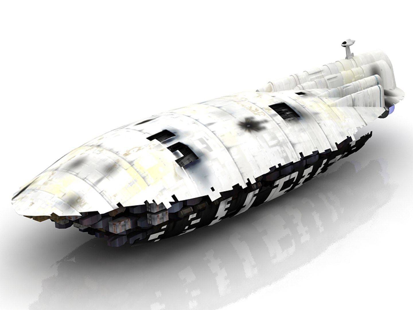 3D Model Gr-75 Medium Transport Spacecraft - TurboSquid 1619602