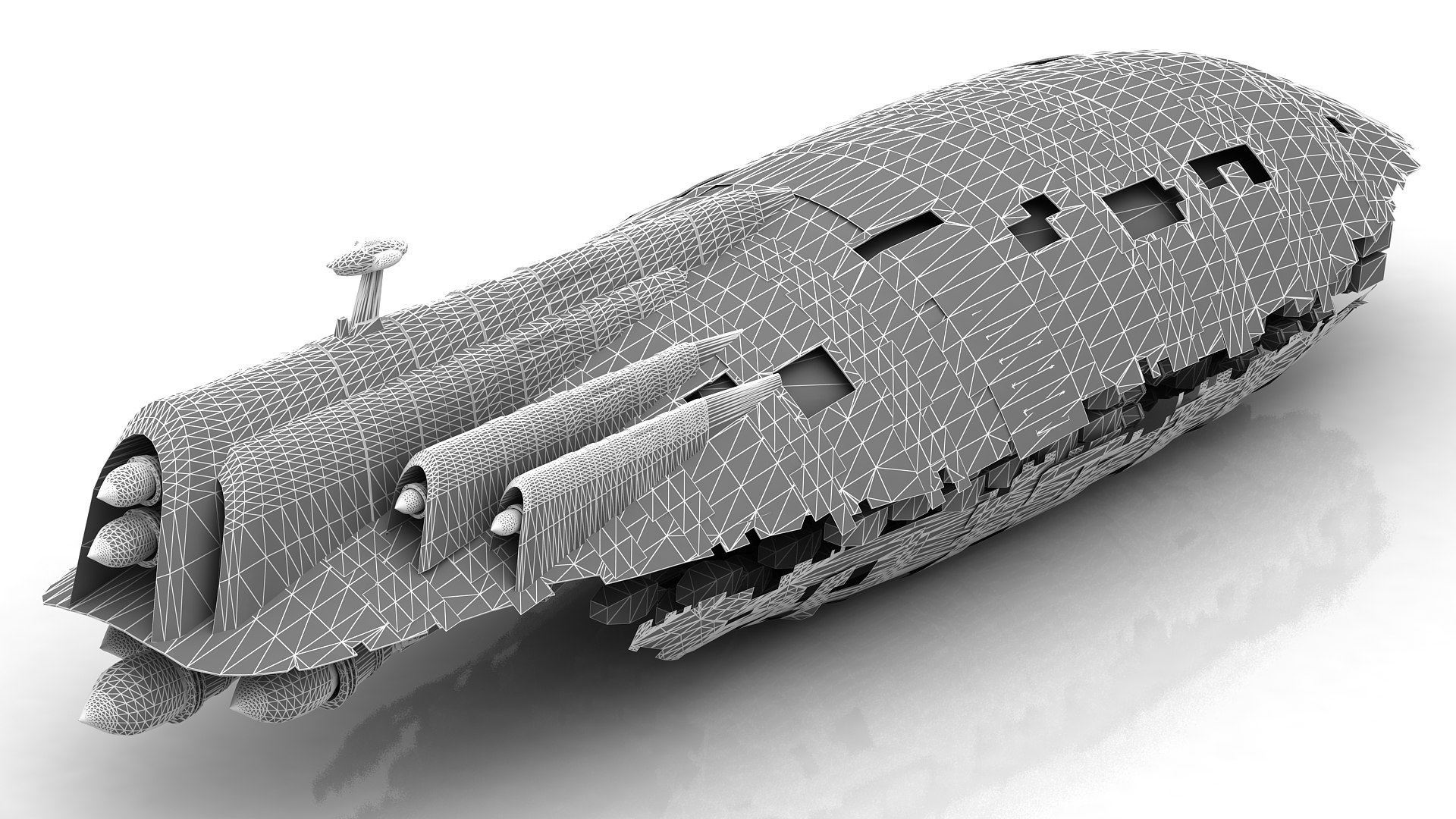 3D Model Gr-75 Medium Transport Spacecraft - TurboSquid 1619602