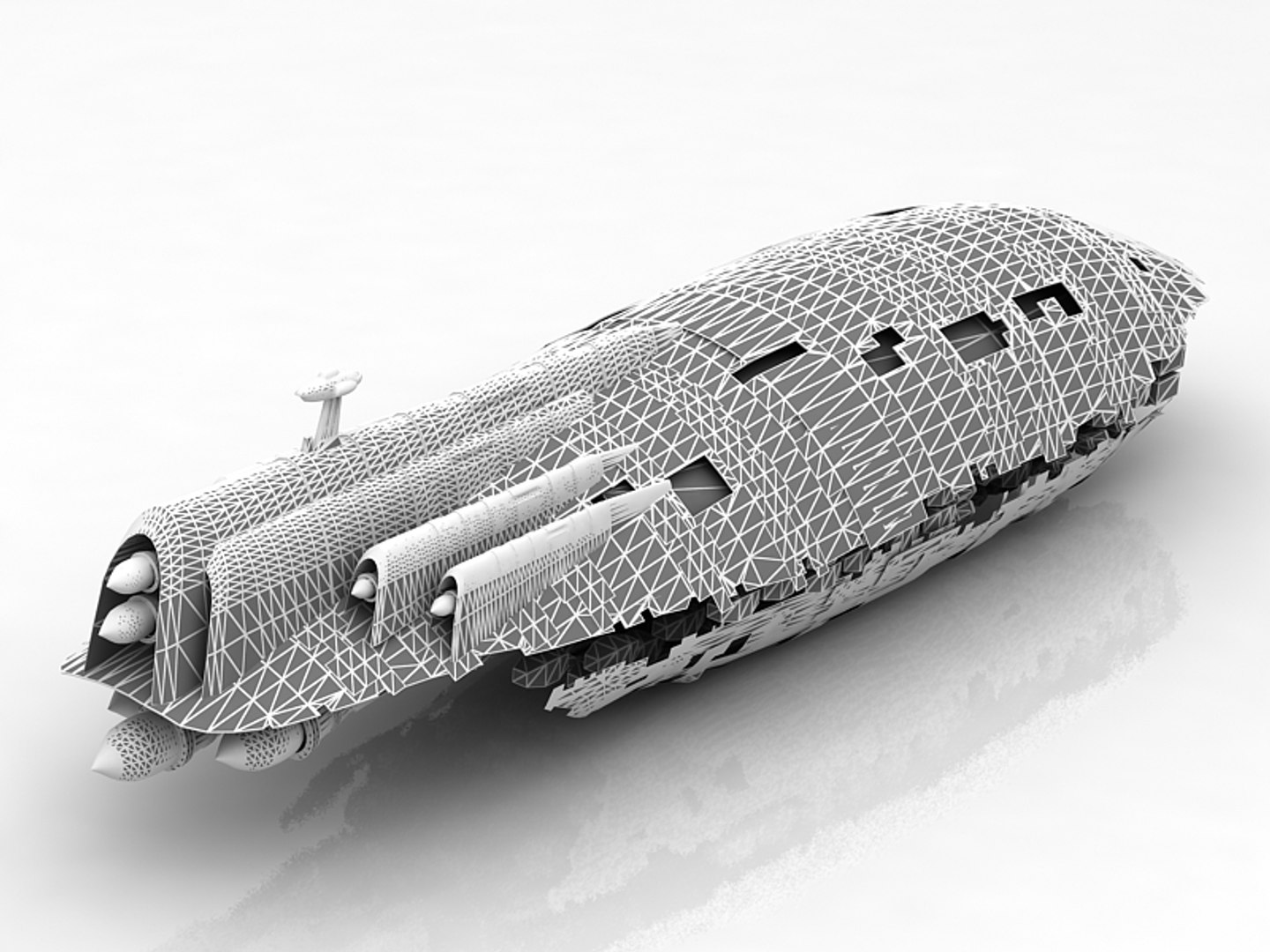 3D Model Gr-75 Medium Transport Spacecraft - TurboSquid 1619602