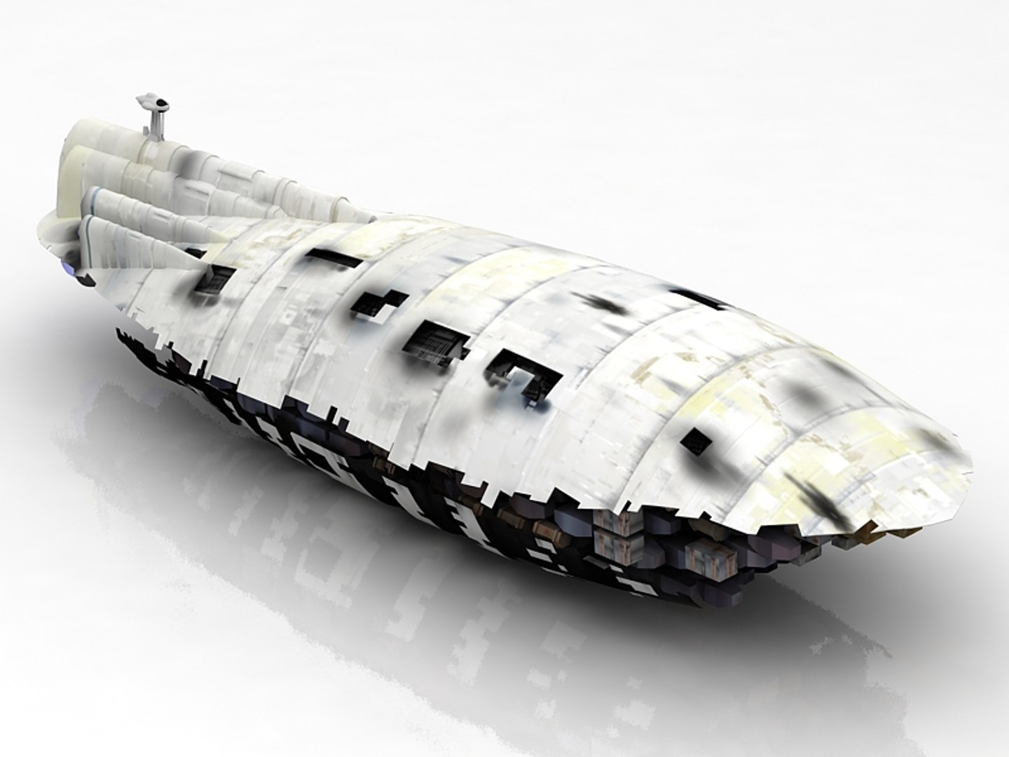 3D Model Gr-75 Medium Transport Spacecraft - TurboSquid 1619602