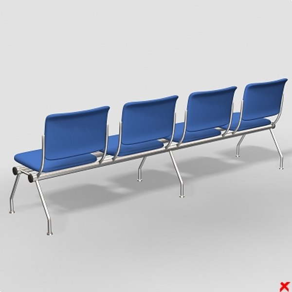 chair waiting 3d model