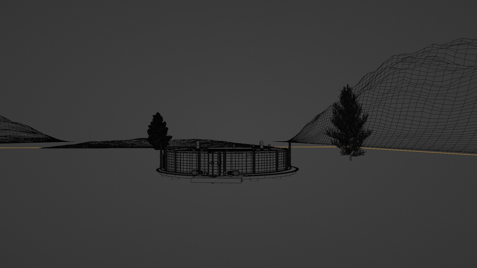 Fishpond Shrimp Aquaculture Round 3D Model - TurboSquid 2028305