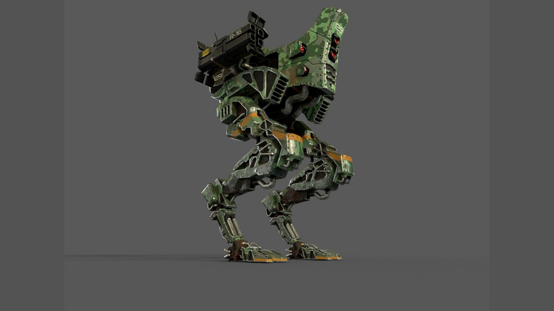 3D Walking Tank - Low-poly Game-ready 3D Model - TurboSquid 2002171