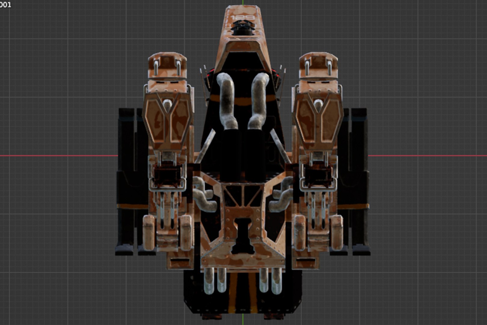 3D Walking Tank - Low-poly Game-ready 3D Model - TurboSquid 2002171