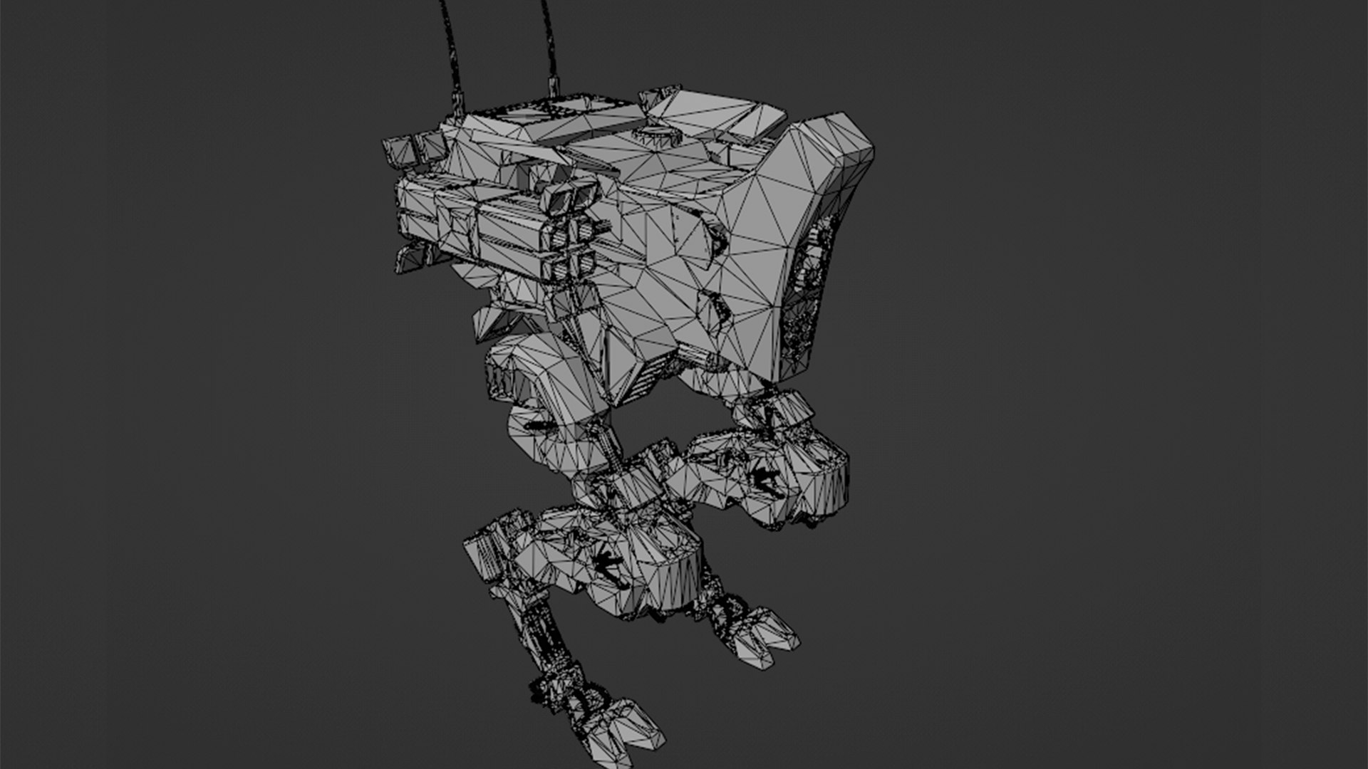 3D Walking Tank - Low-poly Game-ready 3D Model - TurboSquid 2002171