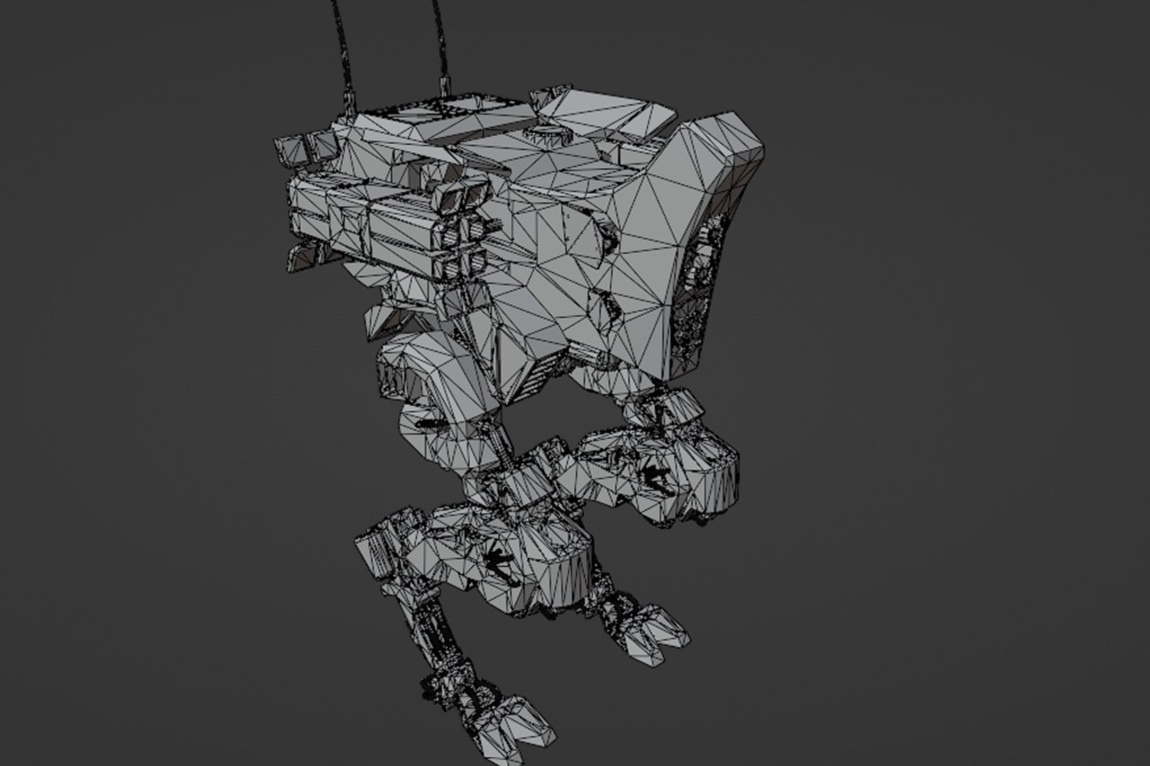 3D Walking Tank - Low-poly Game-ready 3D Model - TurboSquid 2002171