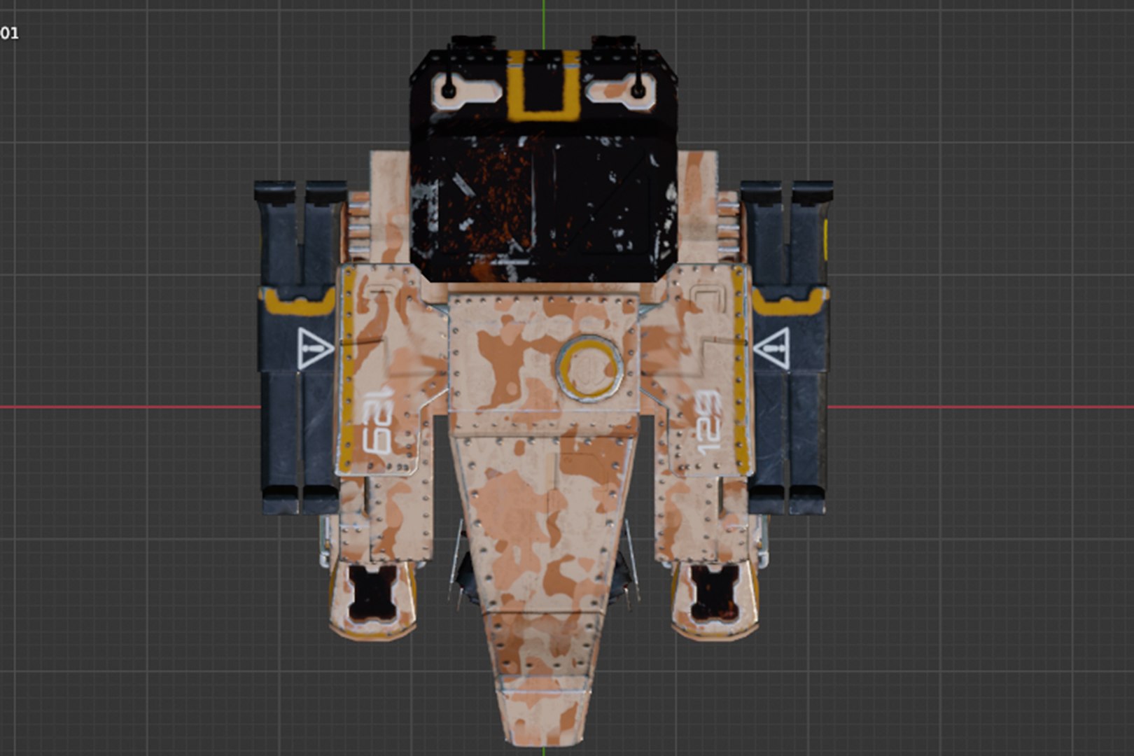 3D Walking Tank - Low-poly Game-ready 3D Model - TurboSquid 2002171