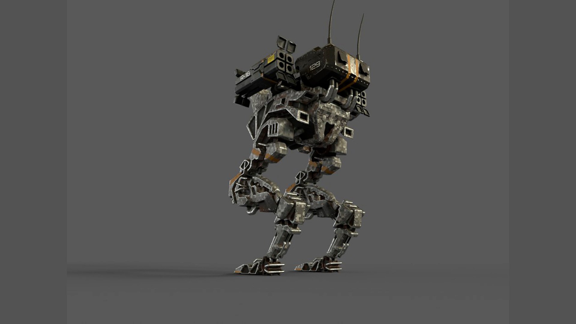 3D Walking Tank - Low-poly Game-ready 3D Model - TurboSquid 2002171
