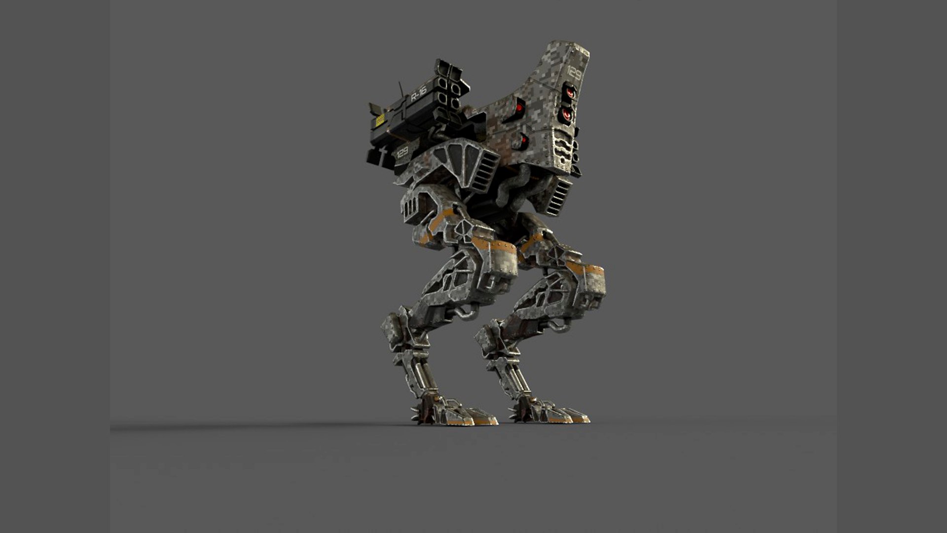 3D Walking Tank - Low-poly Game-ready 3D Model - TurboSquid 2002171