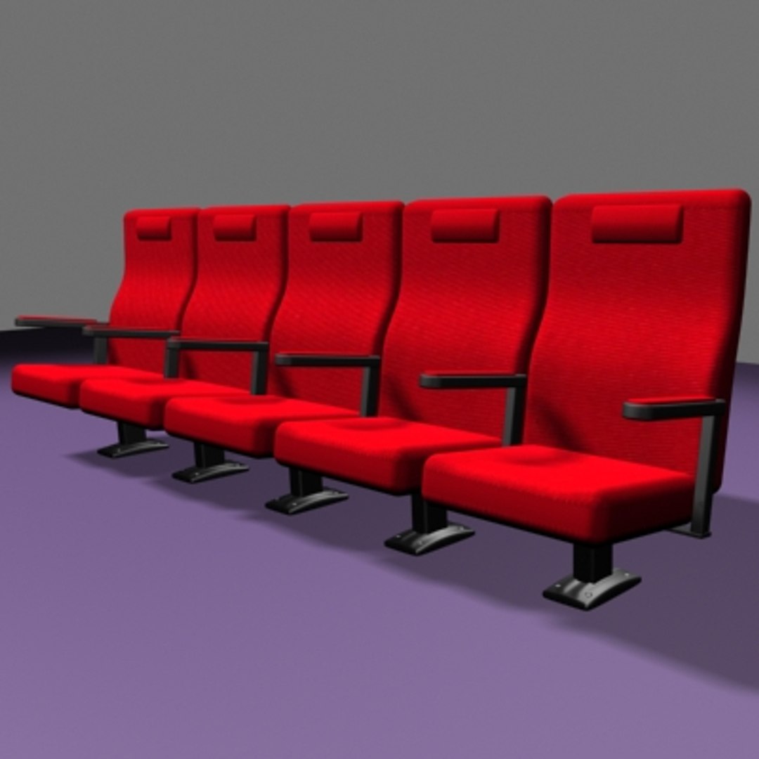 3d Theatre Seats Model