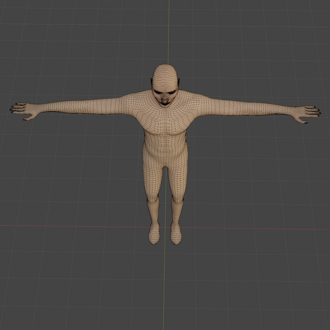 3D Model Best Low Poly Retopology Man For High Quality Details And ...