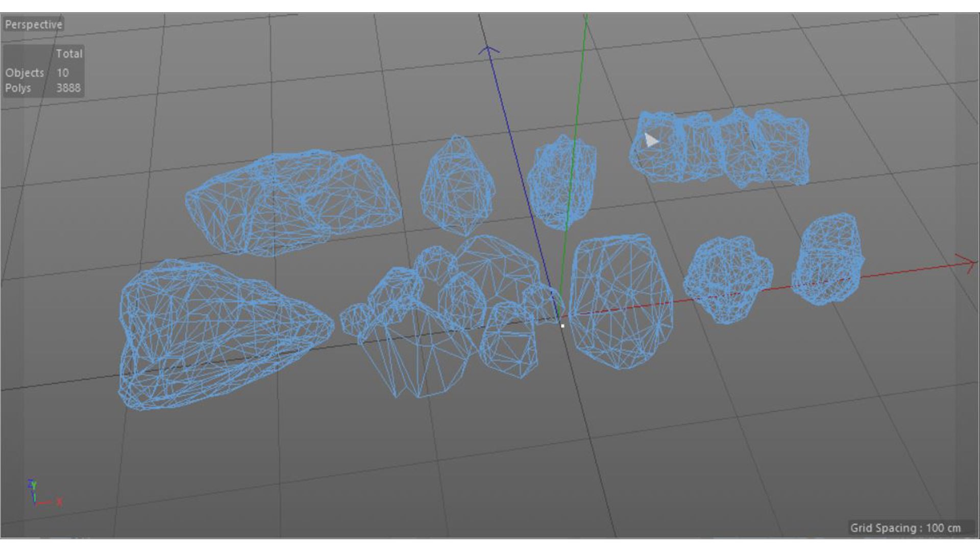 3D Green Algae Rocks Low-poly 3D Model - TurboSquid 1818487