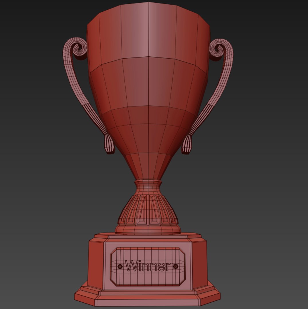 3d Golden Trophy