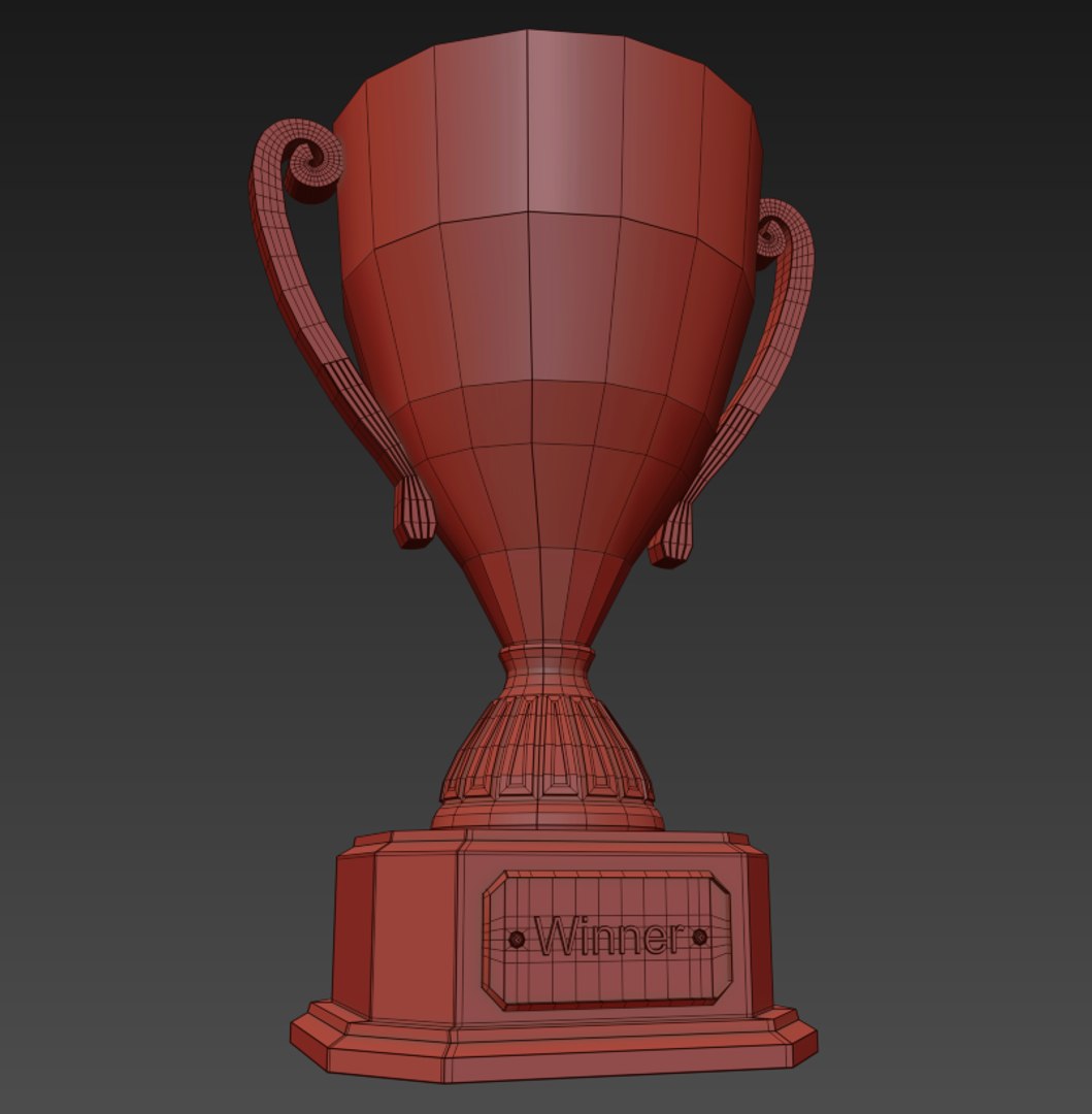 3d Golden Trophy