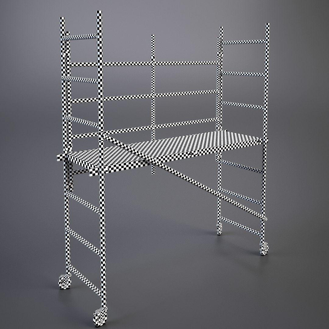 3d model of scaffold tower