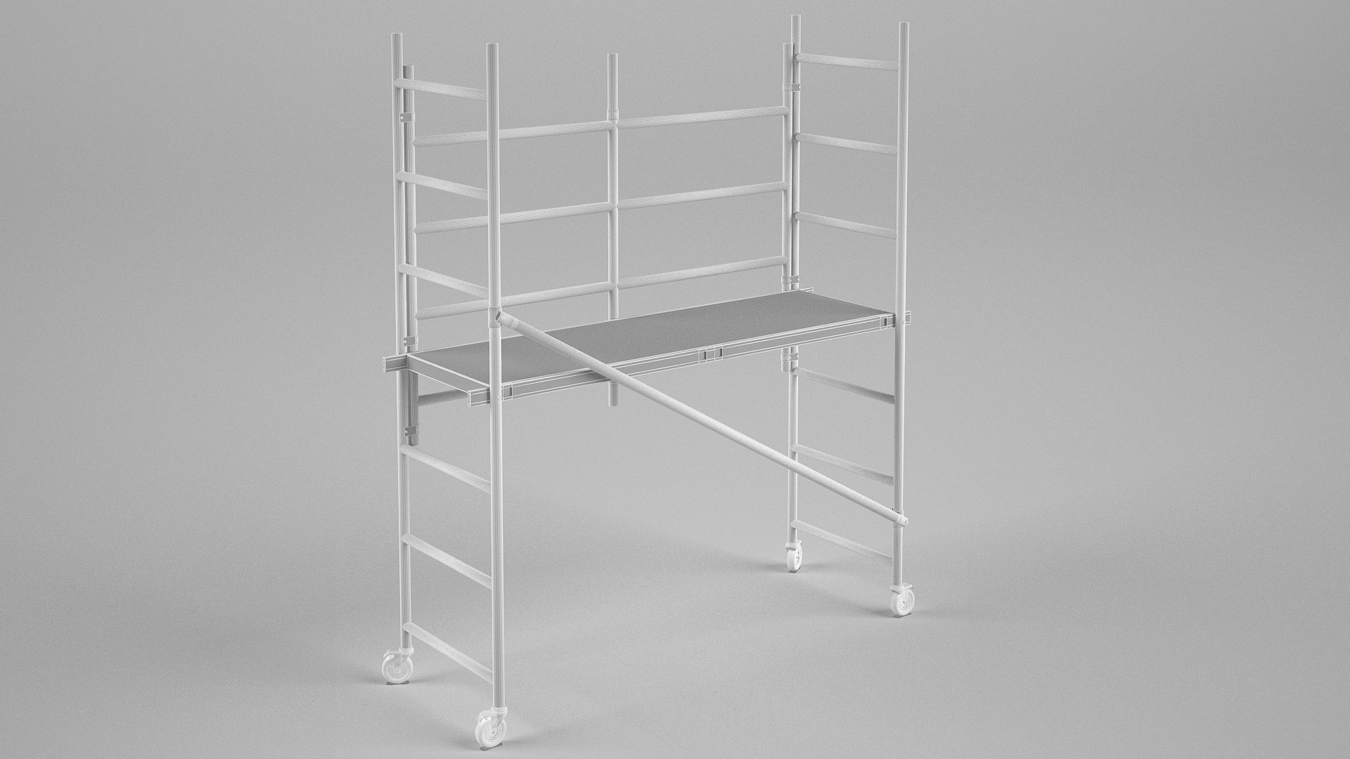 3d Model Of Scaffold Tower