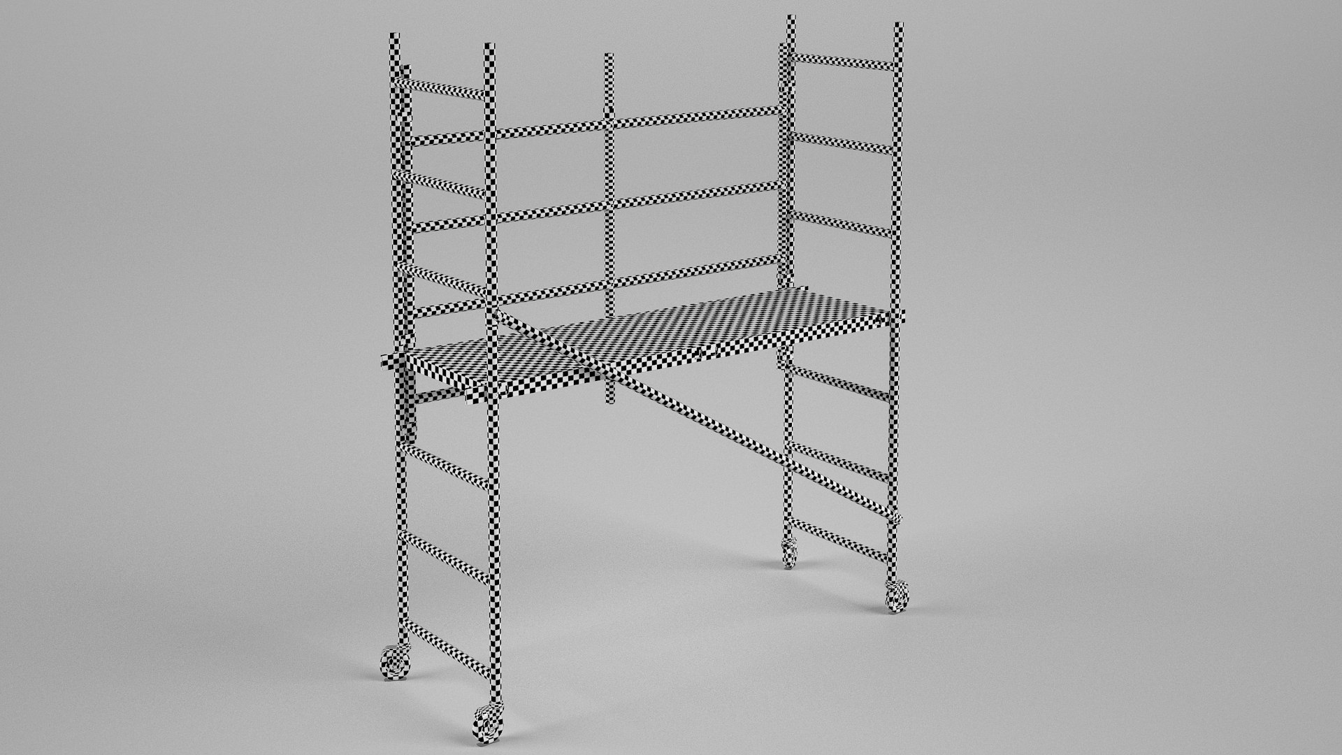 3d Model Of Scaffold Tower