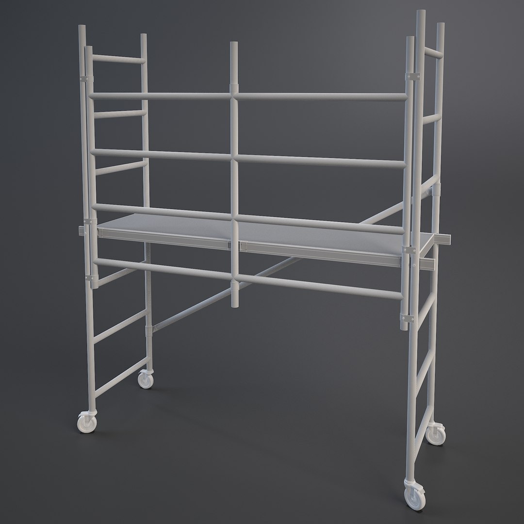 3d model of scaffold tower