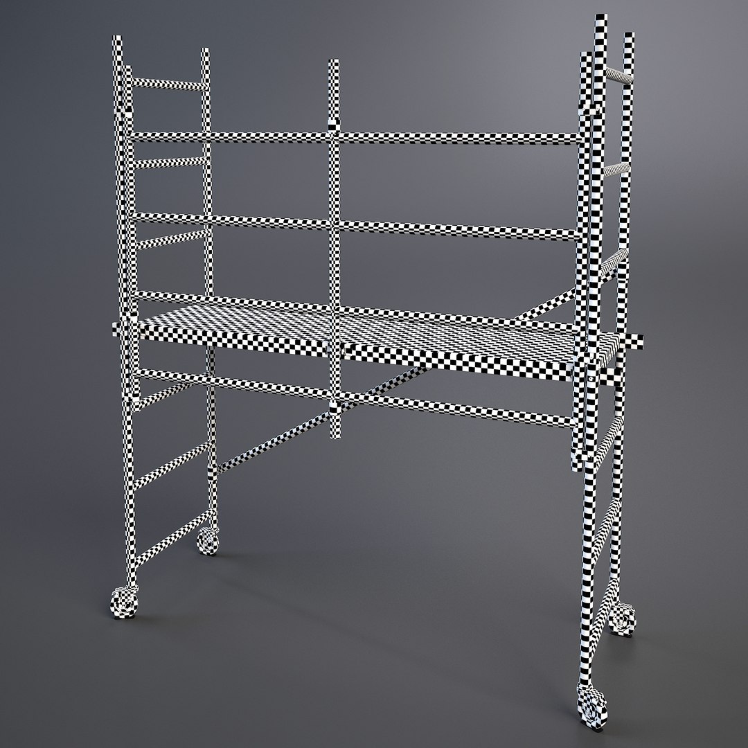 3d model of scaffold tower