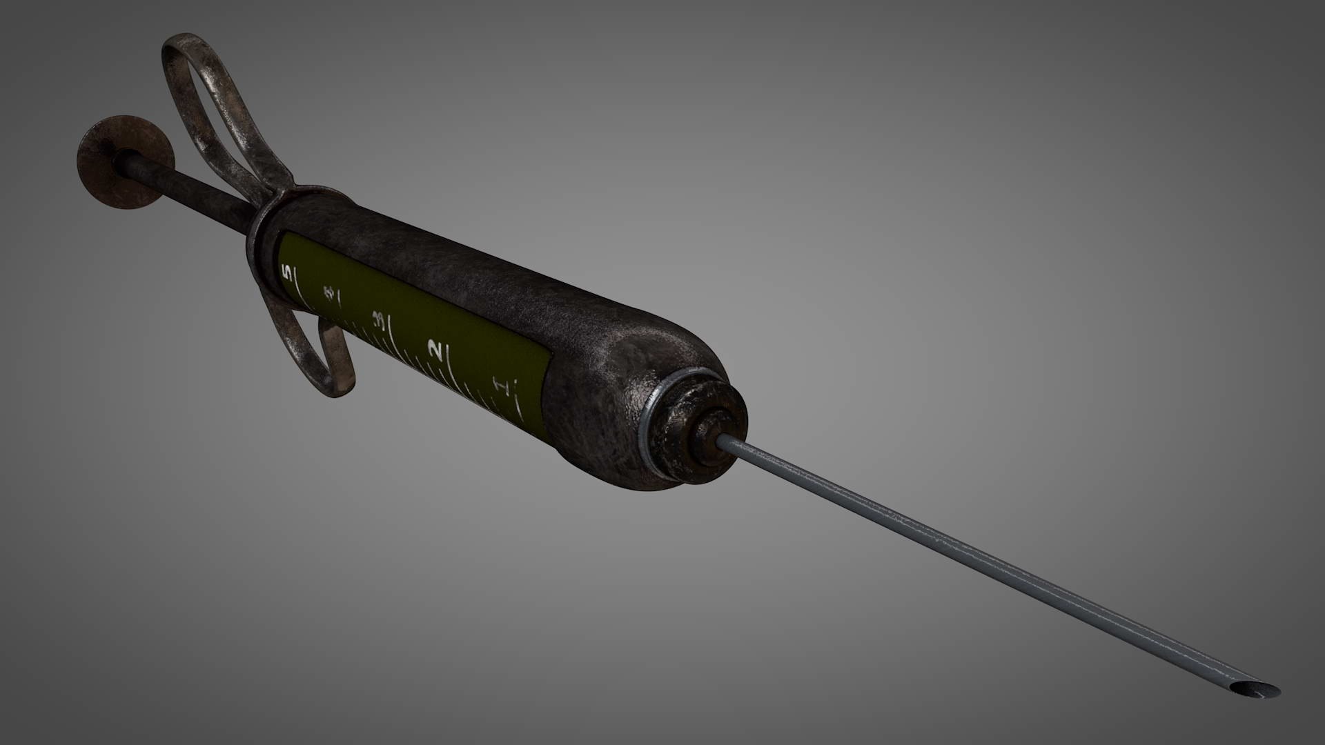 Old worn vintage syringe 3D model - TurboSquid 1349634