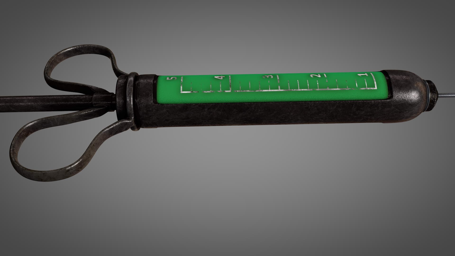 Old worn vintage syringe 3D model - TurboSquid 1349634