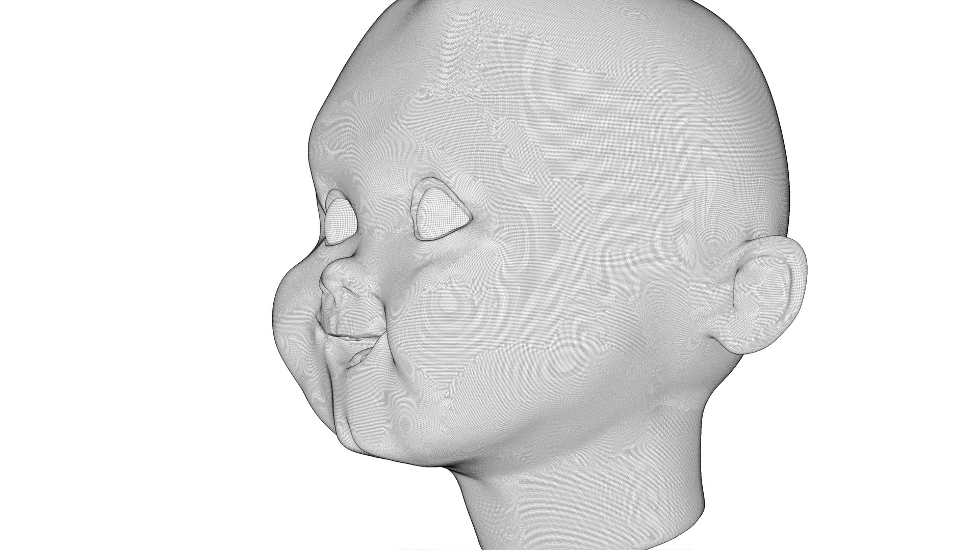 3D Model Mesh Head Chucky - TurboSquid 1643400