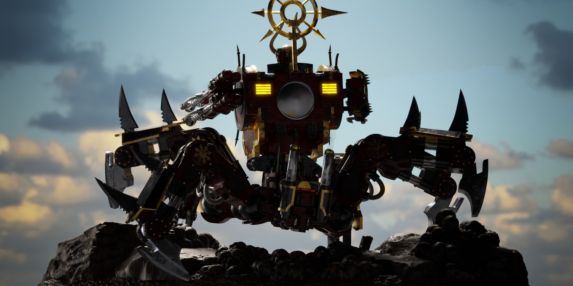 3D Demon Crab Engine - TurboSquid 1803750