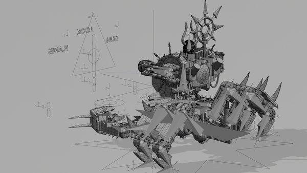 3D Demon Crab Engine - TurboSquid 1803750