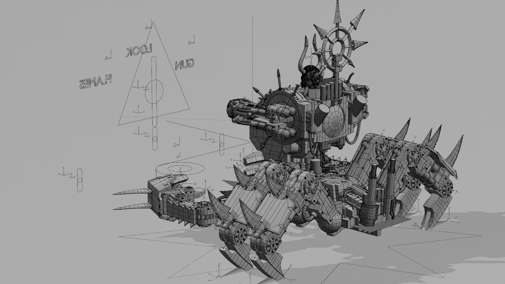 3D Demon Crab Engine - TurboSquid 1803750