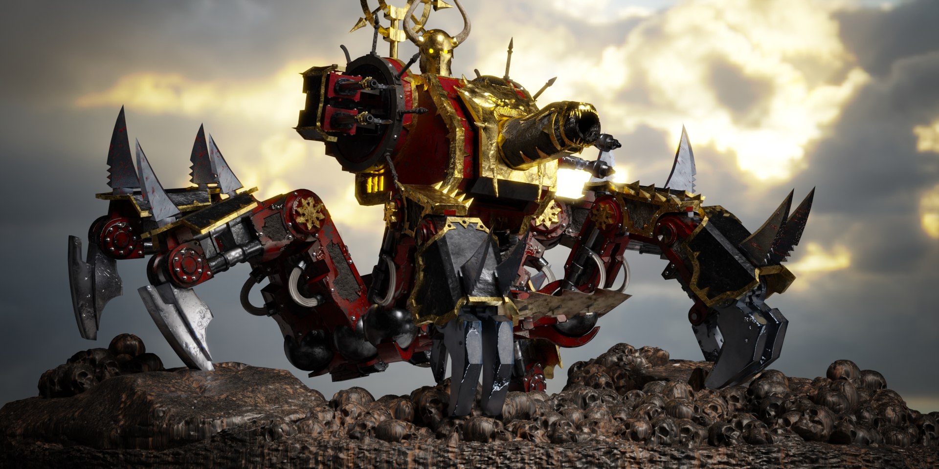 3D Demon Crab Engine - TurboSquid 1803750