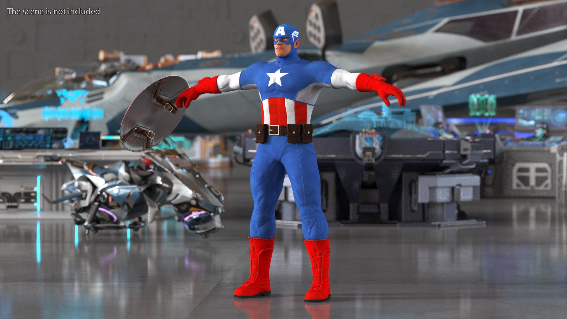 Marvel Cartoon Captain America Rigged for Maya 3D model - TurboSquid ...