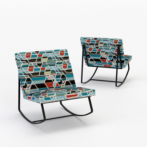 Cadeira DK GT Rocking Chair Modelo 3D - TurboSquid 1473838