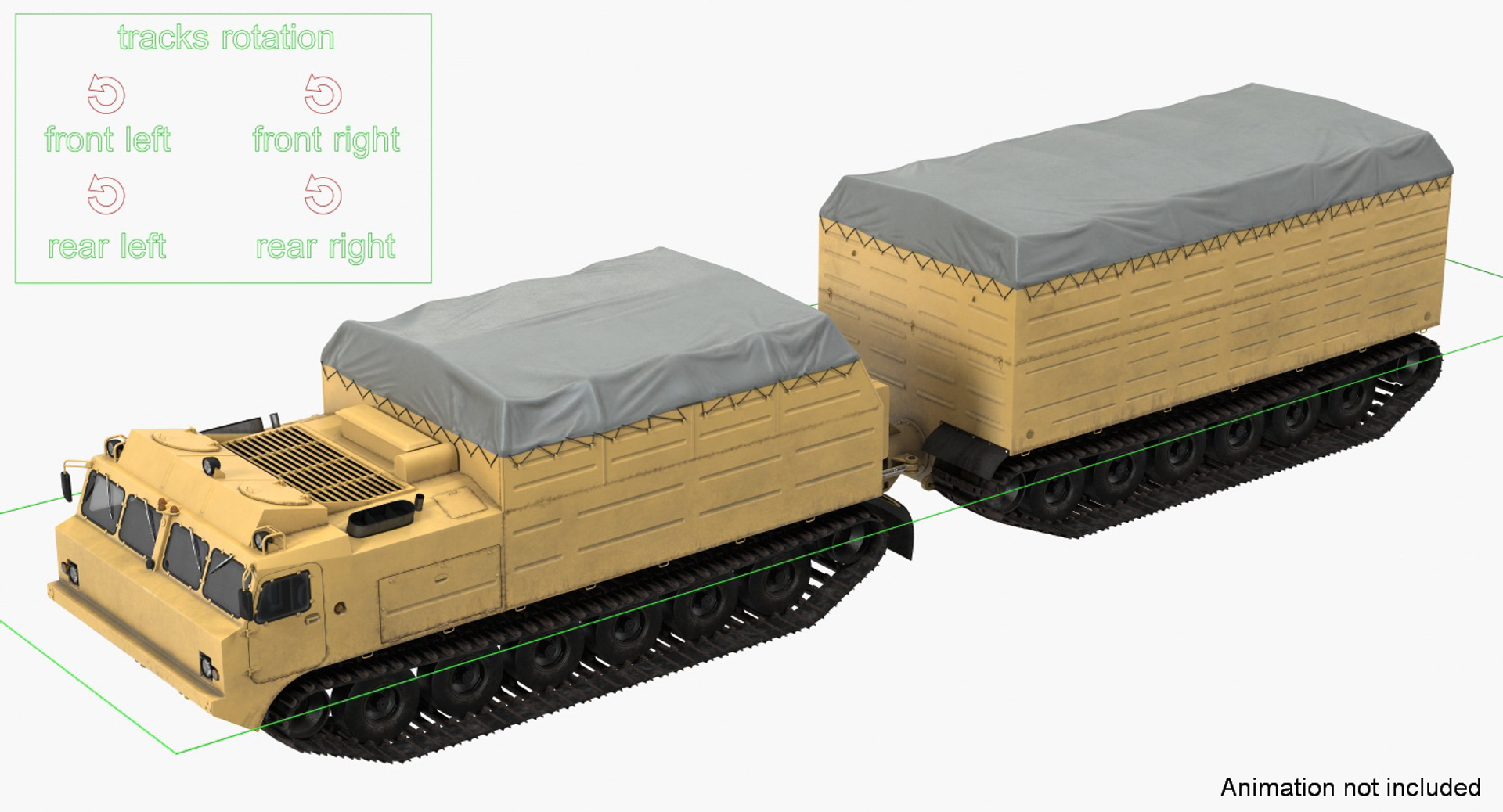 3D Model Polar Articulated Tracked Vehicle - TurboSquid 1225636