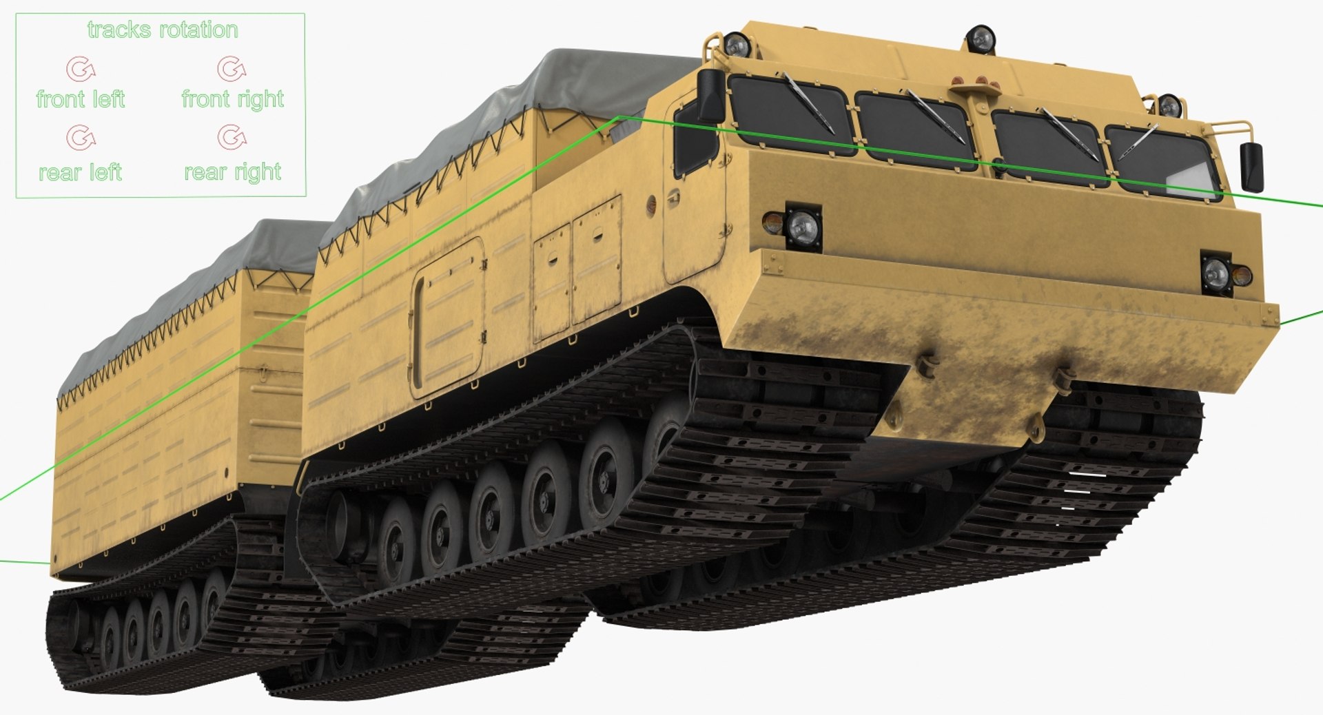 3D Model Polar Articulated Tracked Vehicle - TurboSquid 1225636