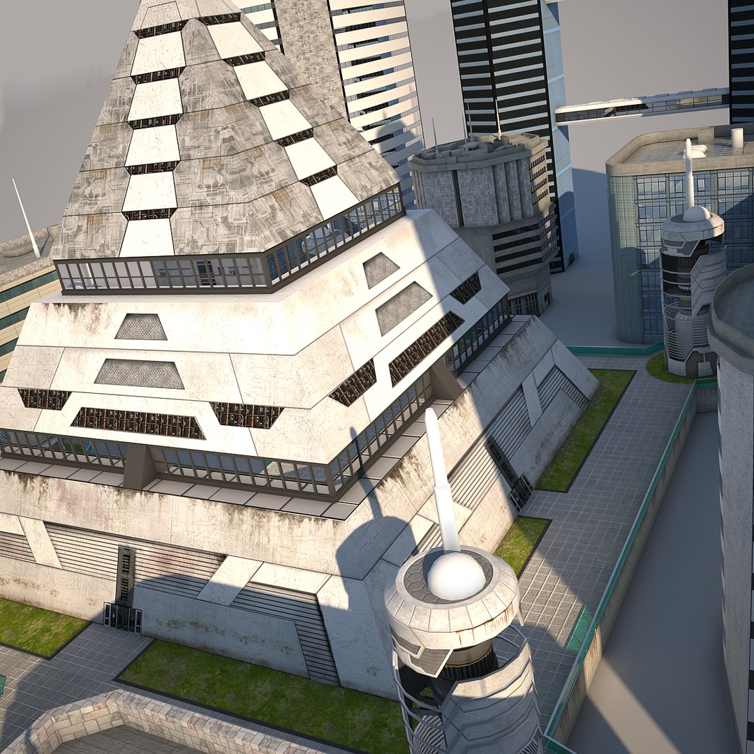 Block City Buildings Model - TurboSquid 1188389