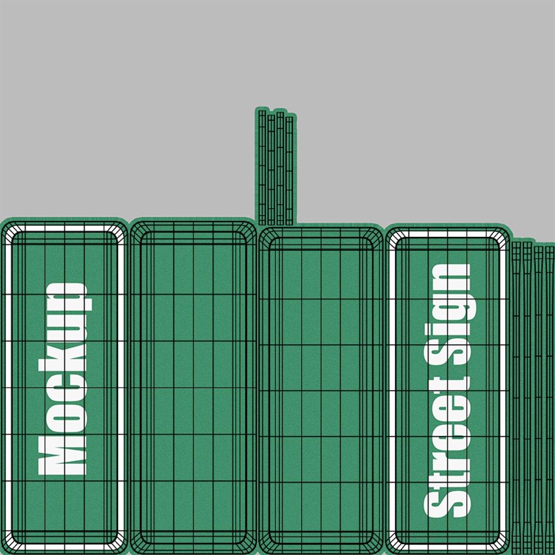 3D Street Sign Model - TurboSquid 1702392