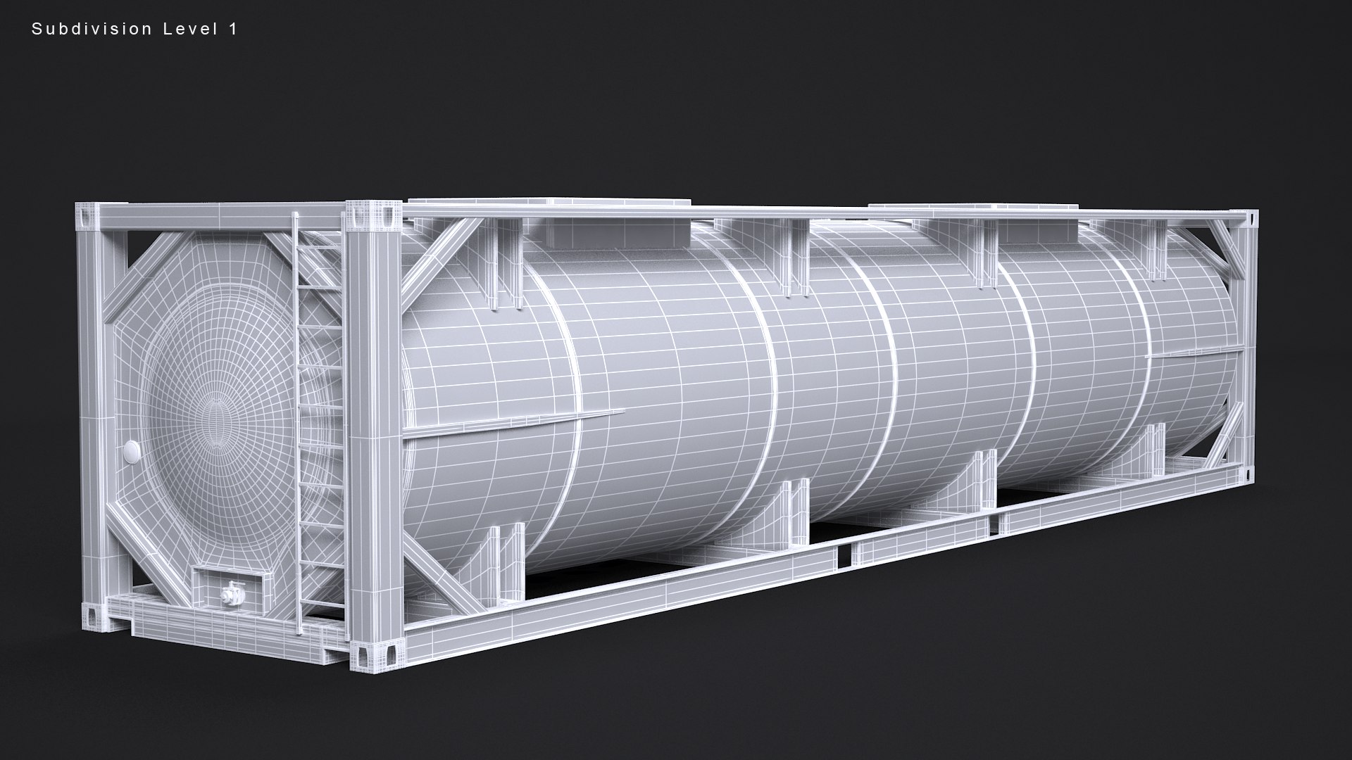 3D Iso 40ft Tank Container - TurboSquid 1549336