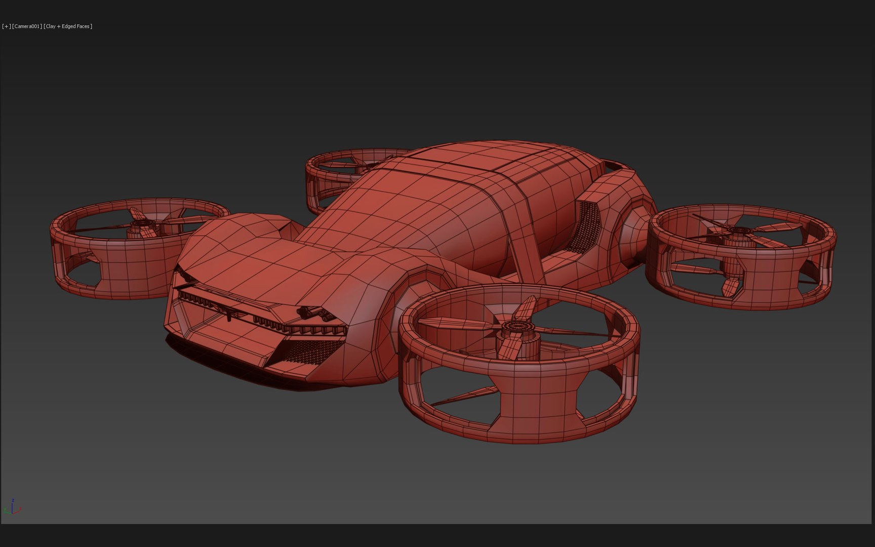 3D T Copter Car 41 - TurboSquid 1971832