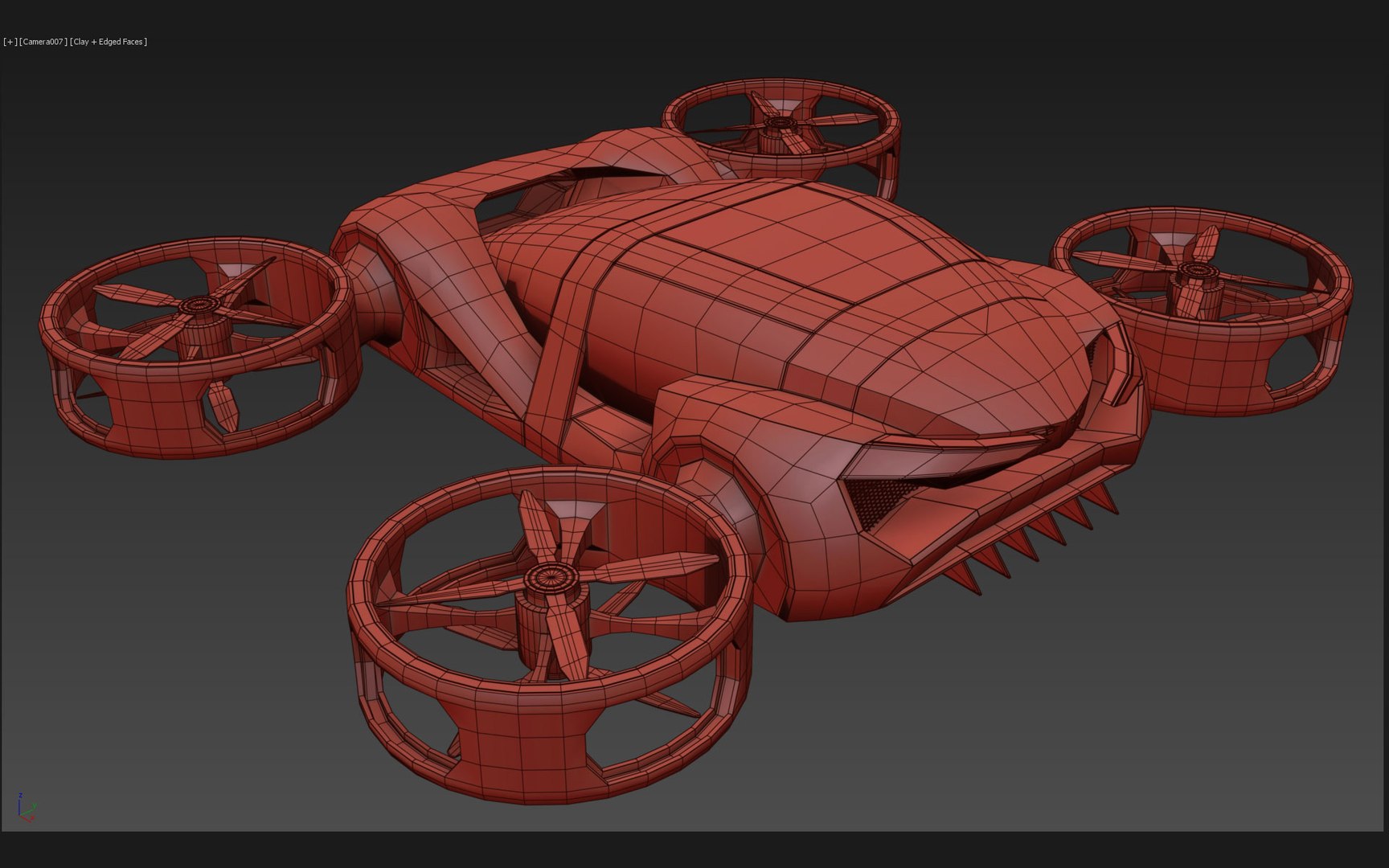 3D T Copter Car 41 - TurboSquid 1971832