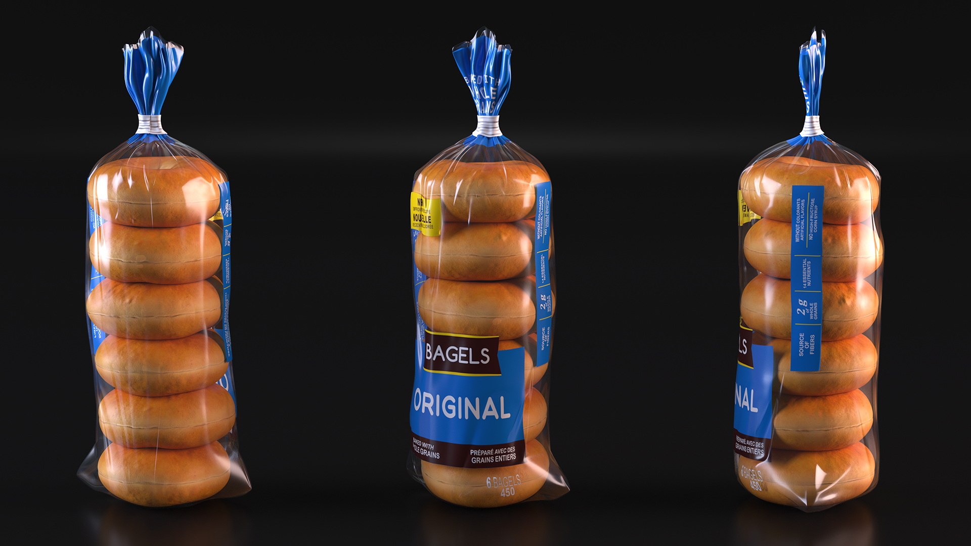 3D Bagel Pack - TurboSquid 2041558